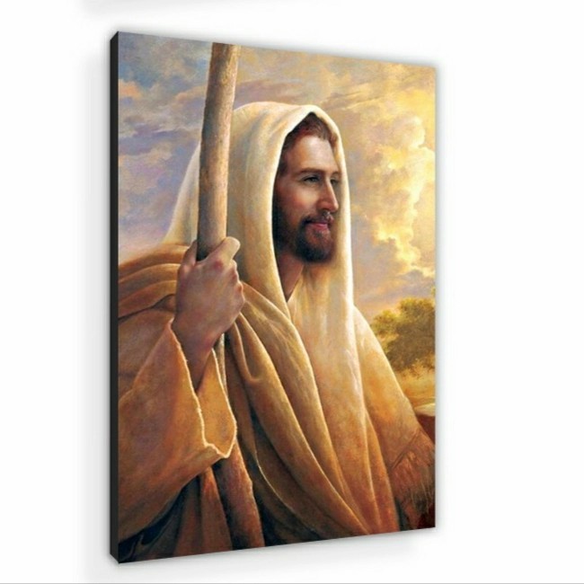 Poster rohani Kristen Katolik Tuhan Yesus gembalaku 30x40cm - TIPE BOX ...