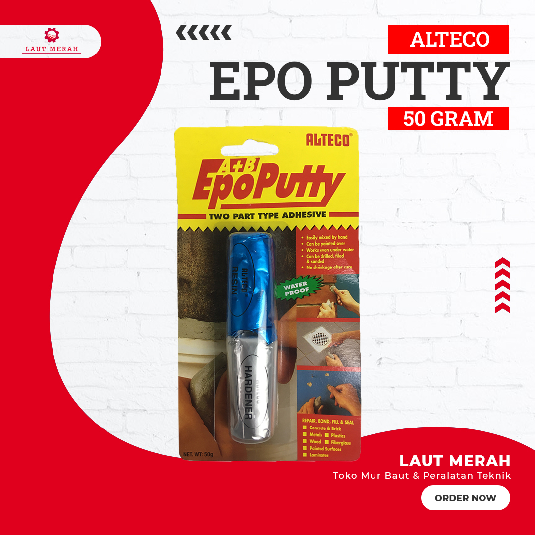 Lem Epo Putty Alteco / Epo Putty / Lem porting 50 gram | Lazada Indonesia