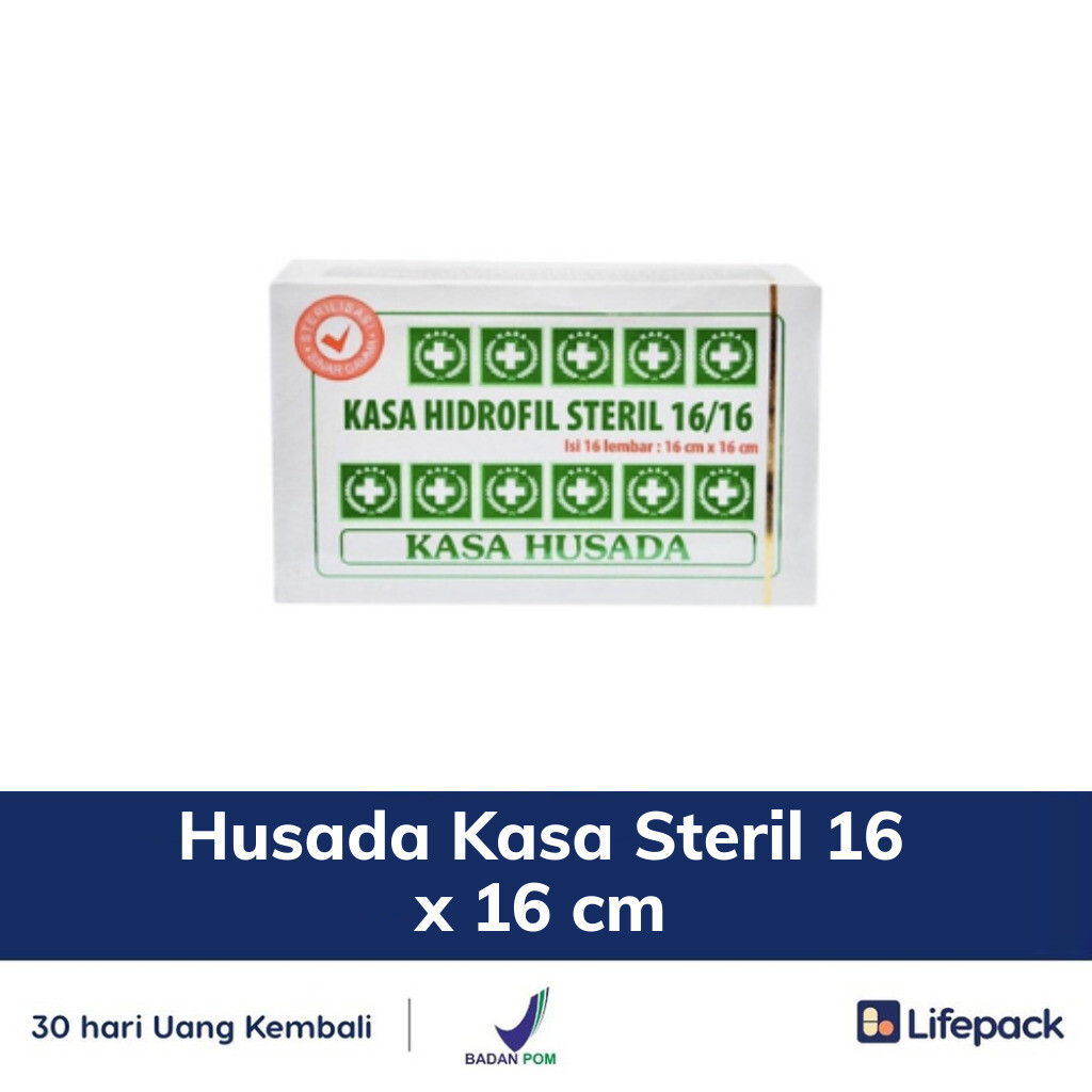 Husada Kasa Steril 16 x 16 cm - LIFEPACK | Lazada Indonesia