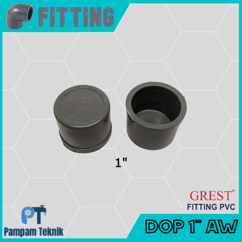 TUTUP DOP PIPA 1" PLUG POLOS 1 inch GREST AW - FITTING PVC GRES ...