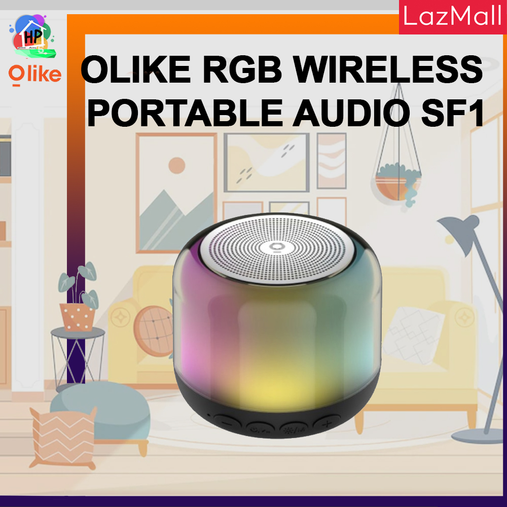 Olike SF1 Bluetooth Speaker RGB Wireless Portable Audio TWS | Lazada ...