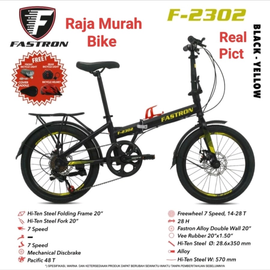 Sepeda Lipat 20 Inch Fastron F-2302 Sepeda Lipat Fastron Sepeda Lipat ...