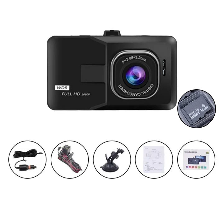 Dashcam Mobil 1080P Full HD 3 Inch Night Vision All-in-one Vehicle ...