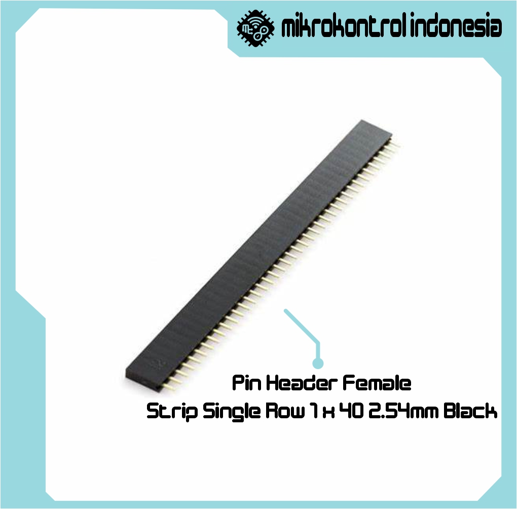 Pin Header Female Single Strip Row 1x40 2.54mm | Lazada Indonesia