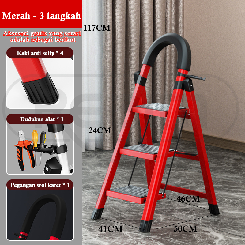 Tangga Rumah Lipat 4 Step Dan 5 Step Murah Dan Bagus/Tangga Rumah Lipat ...