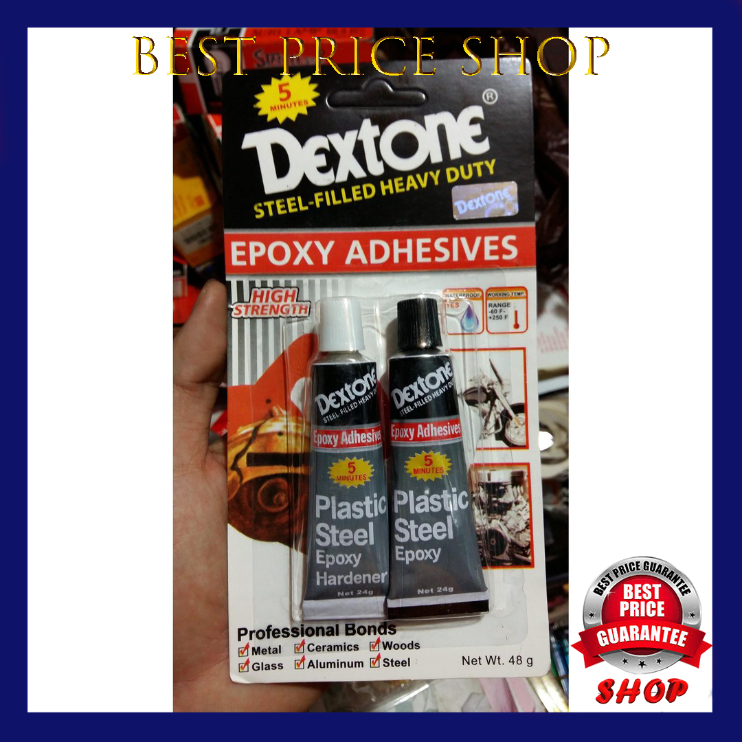 BestPriceShop Lem besi baja kayu plastik kuat 48gr Dexstone | Lazada ...