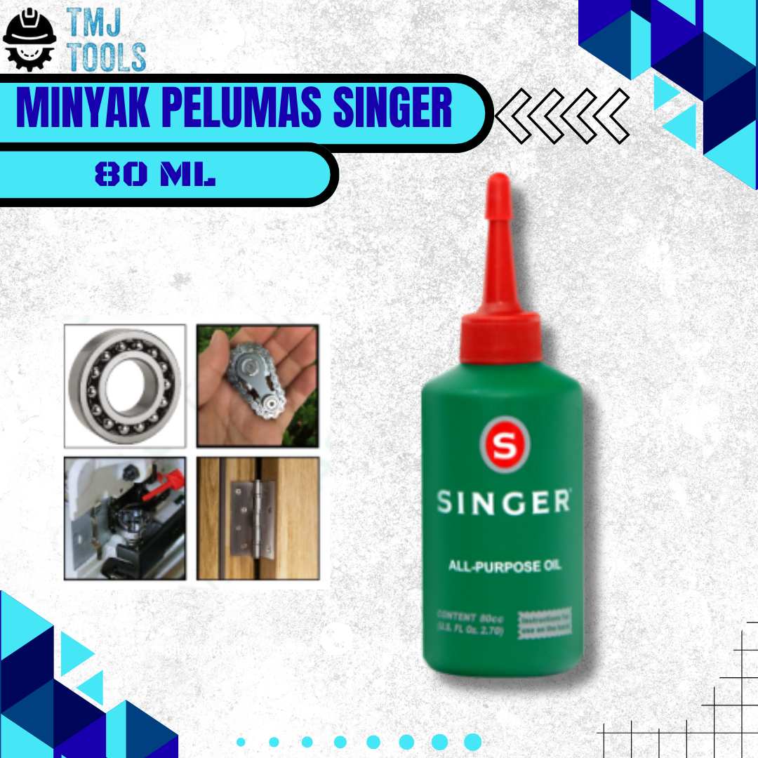 SINGER Minyak Pelumas Serbaguna OIL 80 ML ORIGINAL Cairan Minyak Oli ...