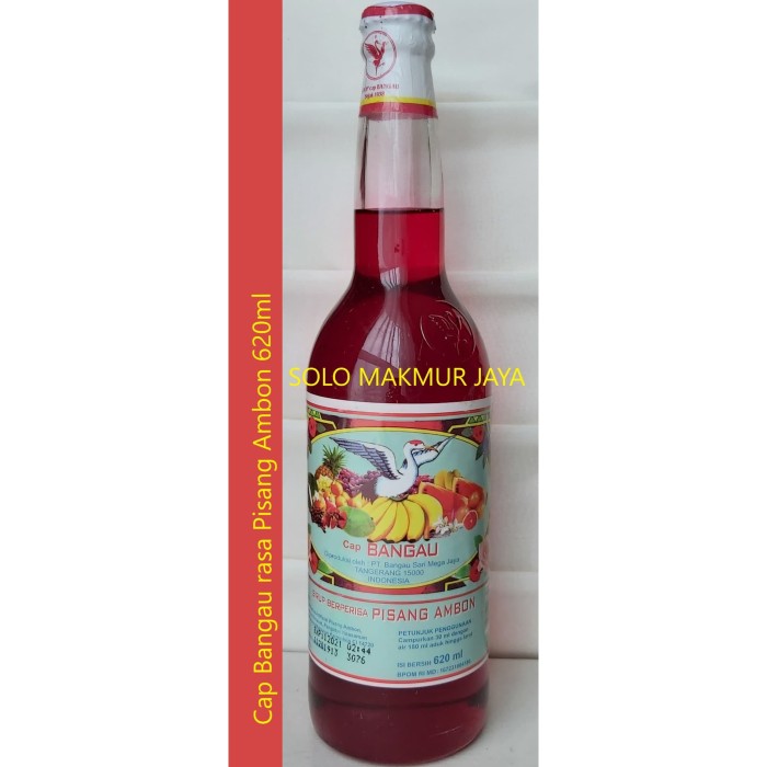 Sirop Sirup Syrup Cap Bangau Pisang rasa Pisang Ambon 620 ml | Lazada ...