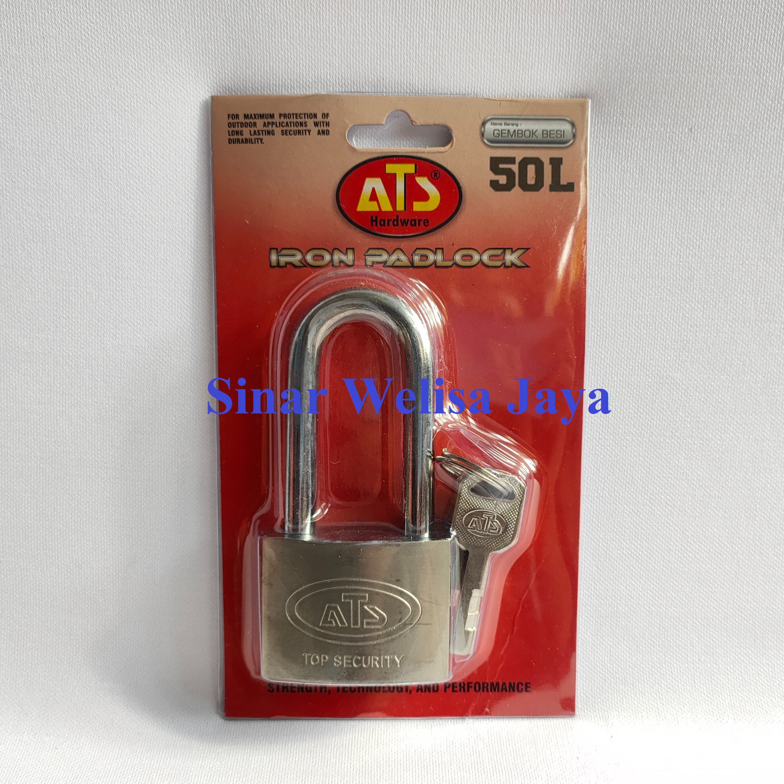ATS Iron Padlock Gembok Besi Panjang 50L | Lazada Indonesia