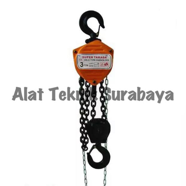 CHAIN BLOCK SUPER TAKADA 5 T TON X 5 M METER / TAKEL BLOK KATROL ...