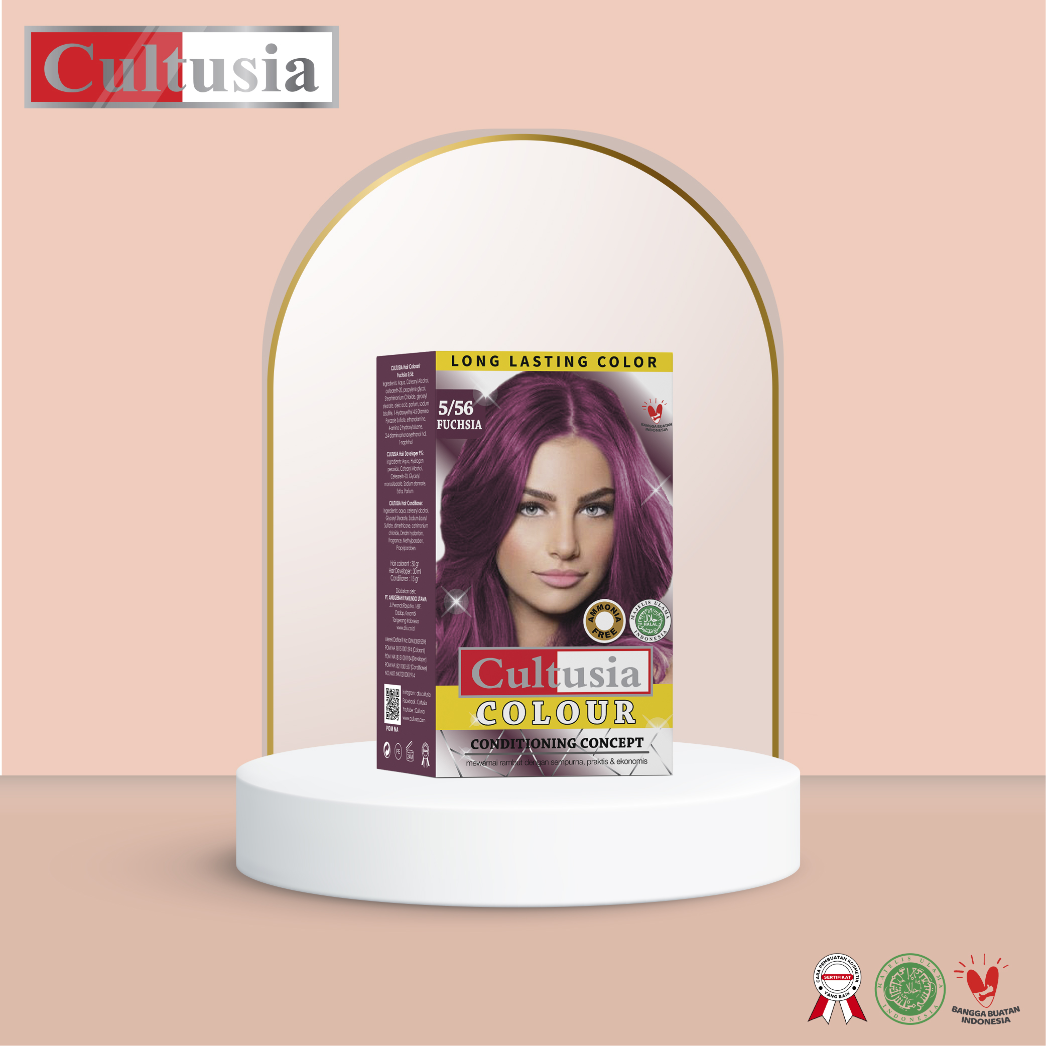Cultusia Hair Color Fuchsia 30ml | Lazada Indonesia