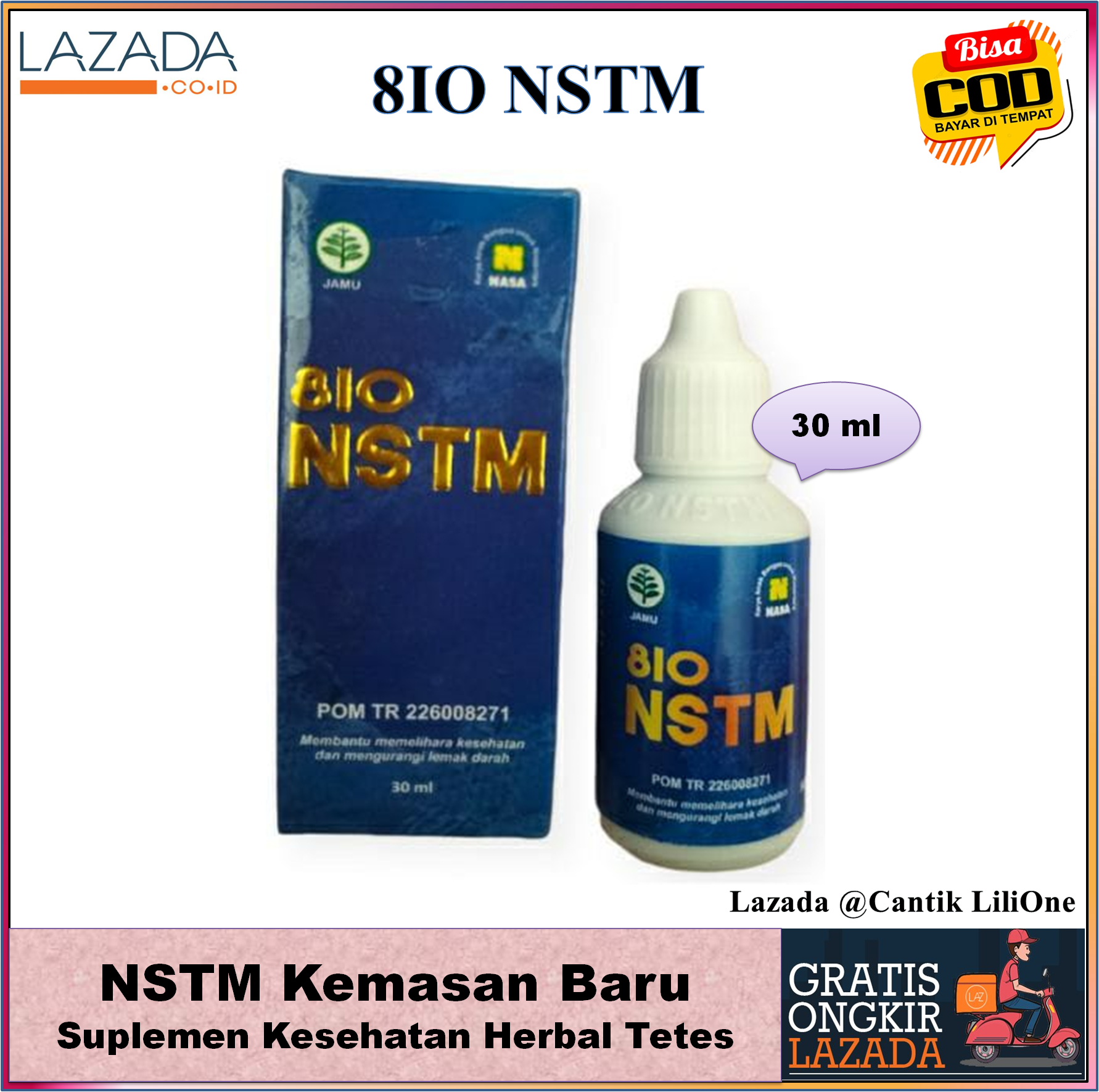 Herbal Tetes Nasa 8IO NSTM 30 ml - Aman BPOM - Tracemineral - NSTM ...