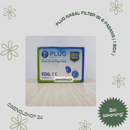 PLUG NASAL FILTER ISI 6 PASANG ( 1 BOX ) | Lazada Indonesia