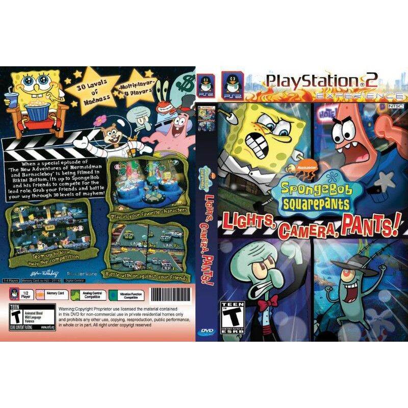 Kaset Game PS2 SPONGEBOB LIGHT CAMERA PANTS Lengkap dan Bergaransi ...