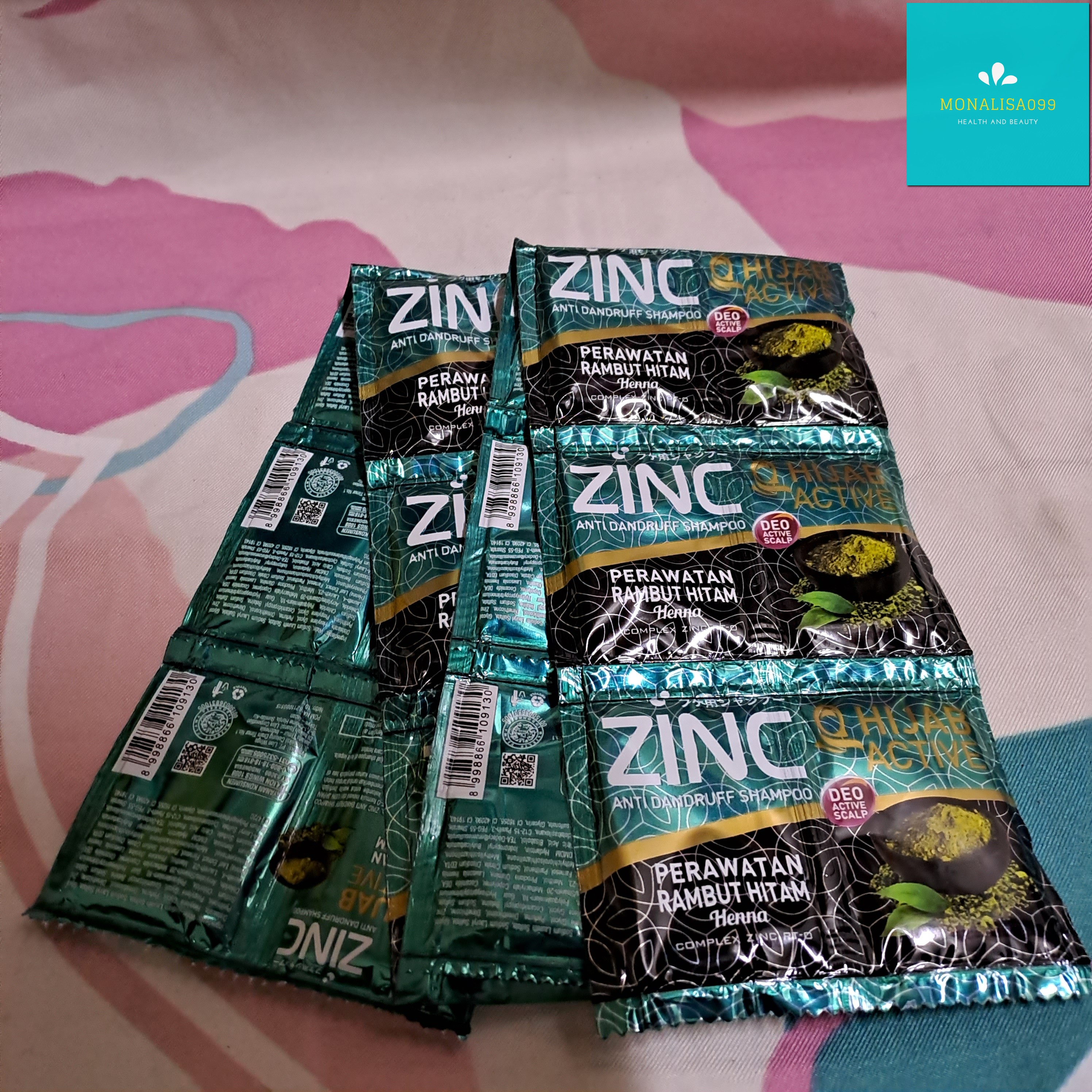 Sampo Sachet Murah Zinc/Zinc Shampo Renceng isi 12Pcs BPOM/sampo zing ...
