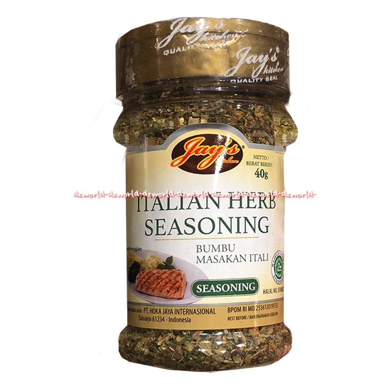 Jay's Kitchen Italian Herb Seasoning 40gr Bumbu Masakan Itali Italia Bumbu Siap Pakai Kemasan ...