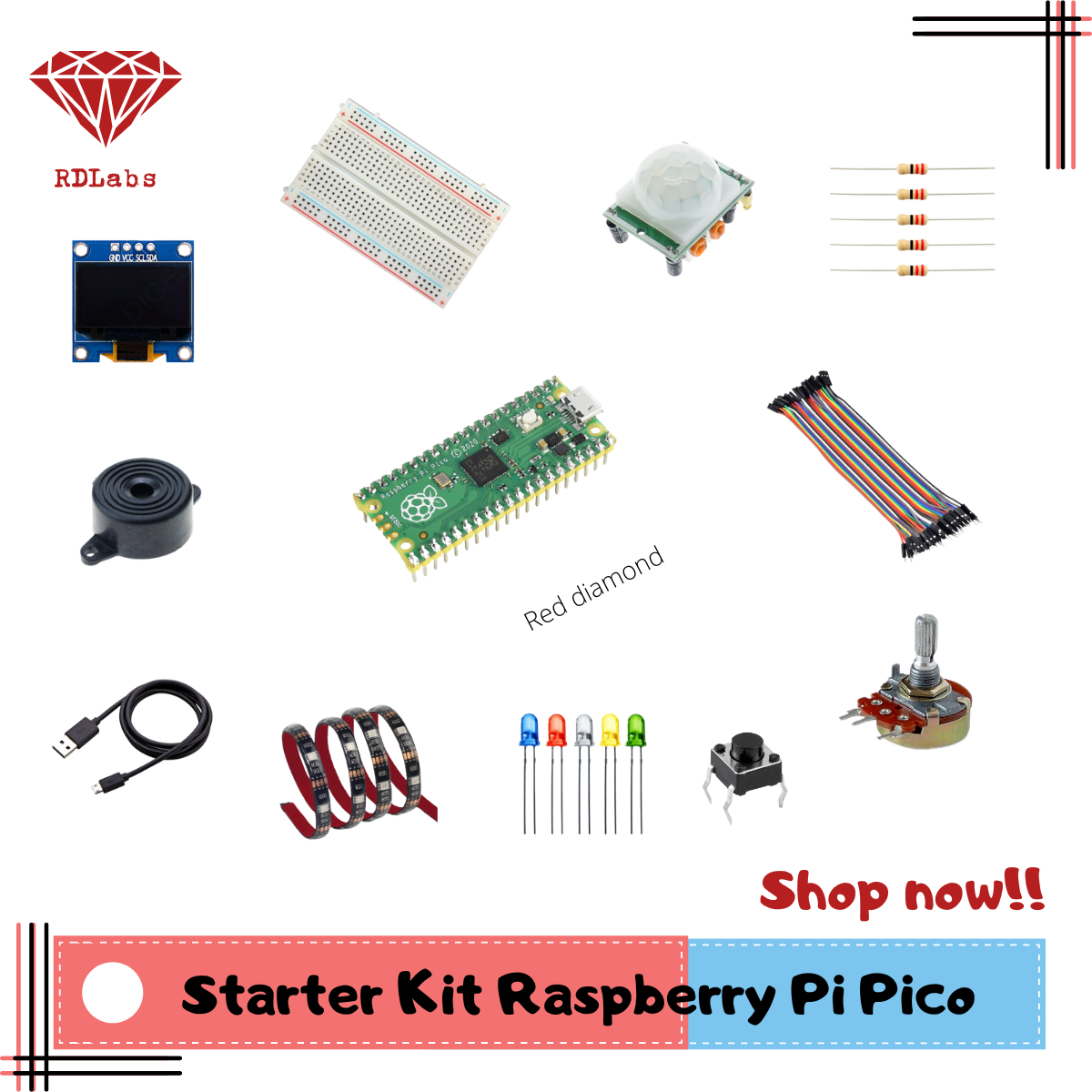 Starterkit Raspberry Pi Pico | Lazada Indonesia