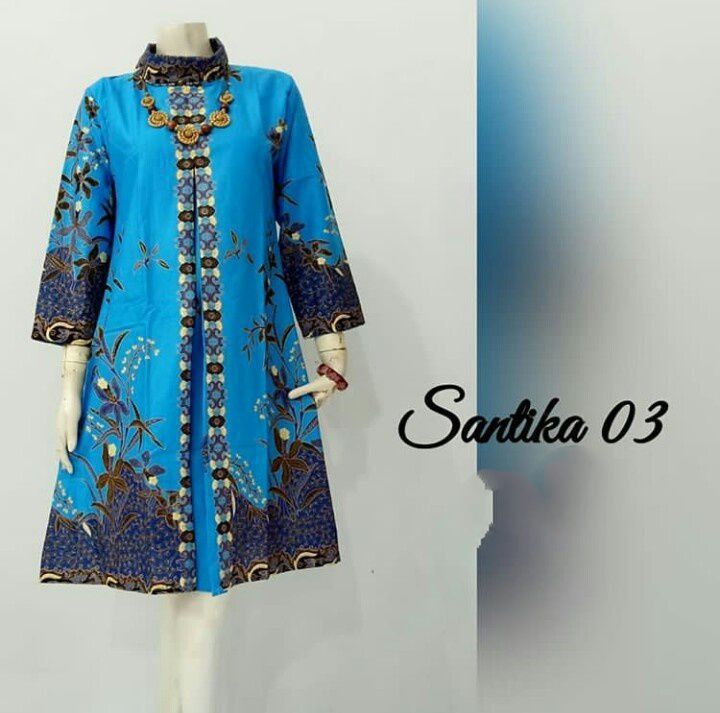 Model Dress Batik Remaja Kombinasi