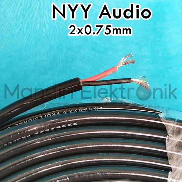 Kabel Serabut NYY 2x0.75 2x0,75mm Kabel Audio Serabut isi 2 per Meter - Kabel Listrik Serabut ...