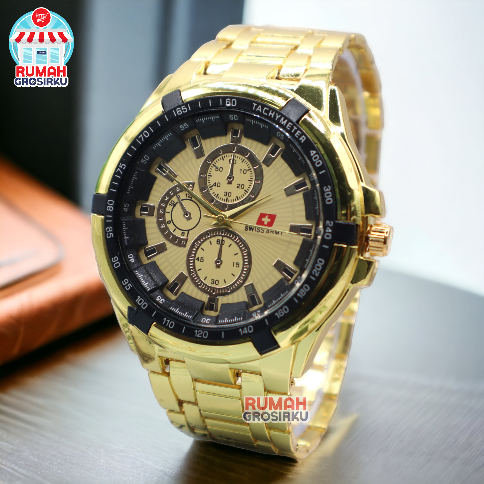 Jam Tangan Pria Rantai Stainless Steel SA249 Sporty Mewah | Lazada ...