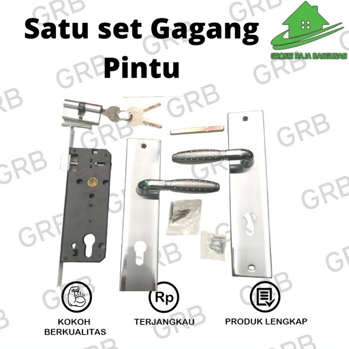 Kunci Pintu Set TInggal Pasang Handle Door Lock Minimalis Estetik Satu ...