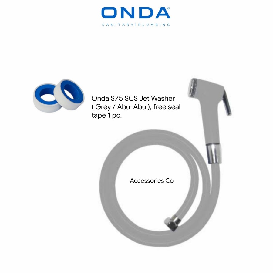 Onda Original Jet Washer Kran Bidet S75 SCS Abu Abu Free Seal Tape ...