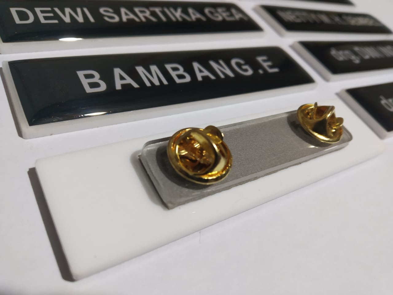 Papan Nama Bhayangkari 2x8 Papan Nama Persit 2x8 Name tag Bhayangkari ...