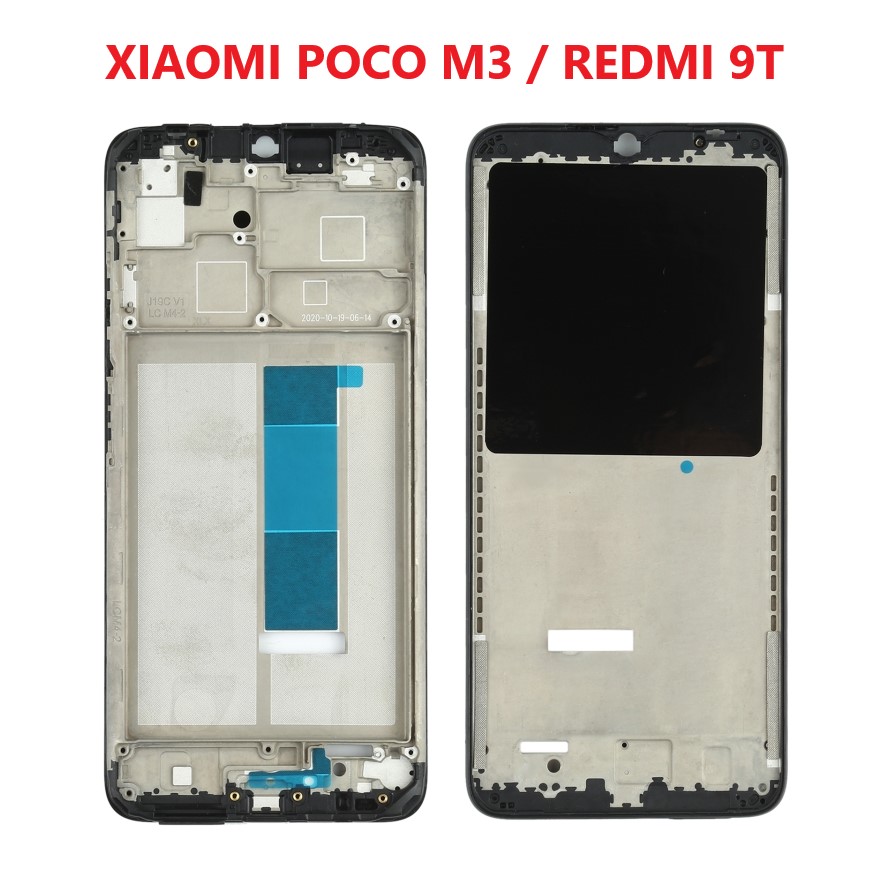 FRAME XIAOMI POCO M3 / REDMI 9T ~ TATAKAN BESI / TULANG TENGAH / BEZZEL ...
