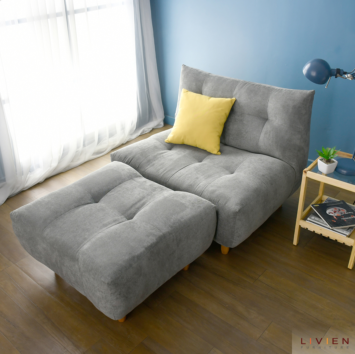 Sofa Single, LIVIEN, Single sofa, Kursi Tamu Set, Sofa Minimalis, Sofa ...