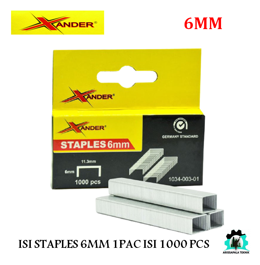Isi Staples 6 Mm Isi Stapler U Refill Stapler Gun 1000pcs | Lazada ...