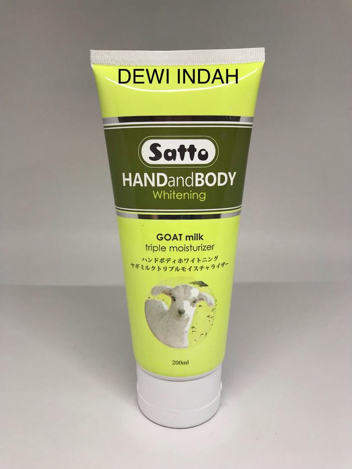 Satto hand & body whitening goat milk triple moisturizer | Lazada Indonesia