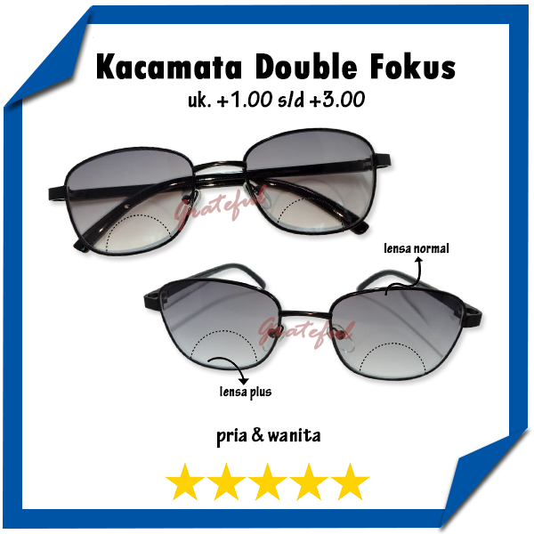 OPTIK MURAH - Kacamata rabun dekat (+) dua fungsi baca/plus dan jalan ...