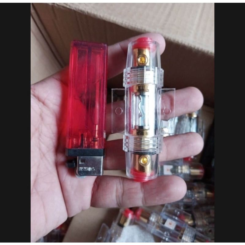 sekring tabung audio mobil universal / sekring tabung fuse holder ...
