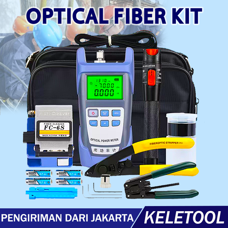Optik fiber tool kit toolkit fiber optik set perlengkapan pemotong ...