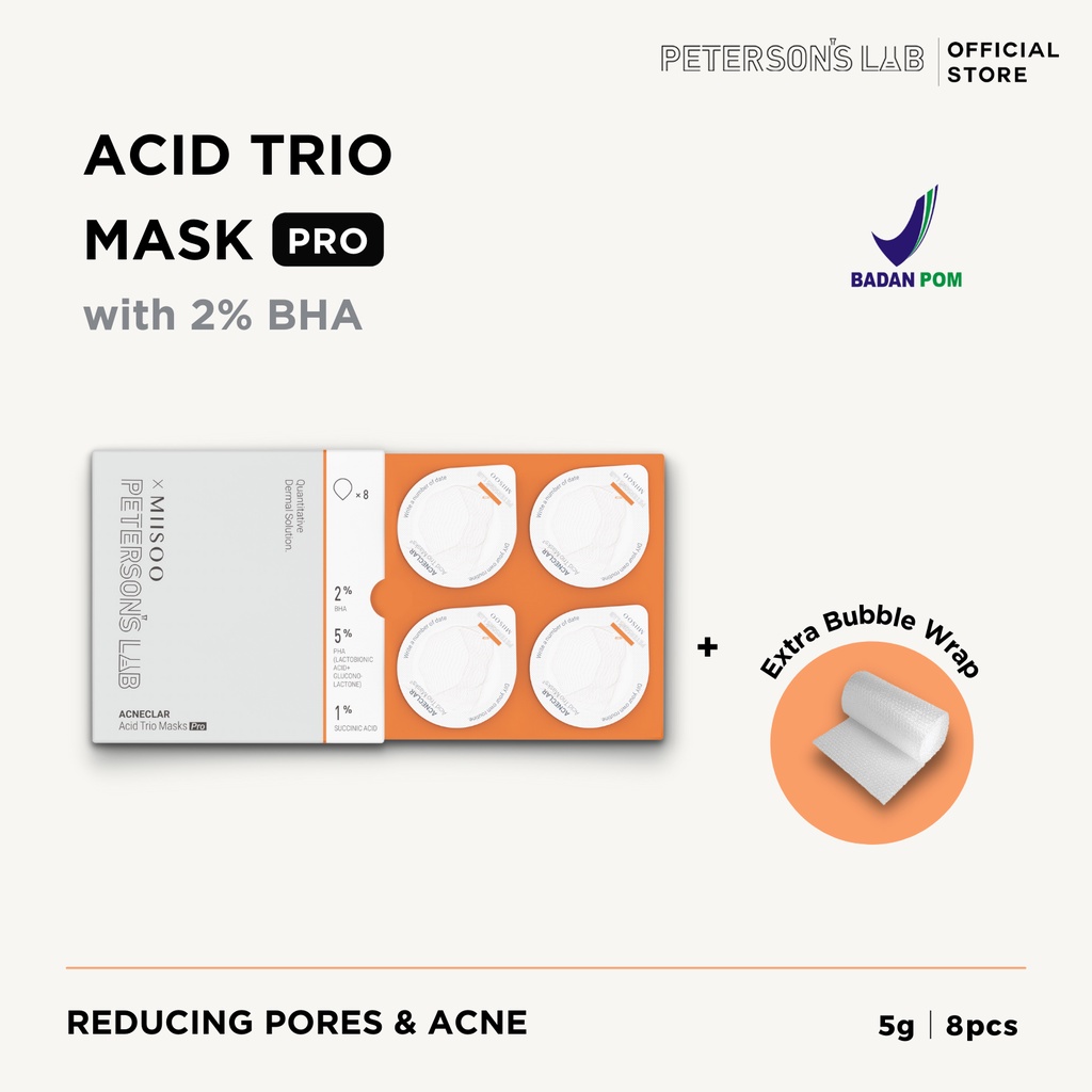 Peterson's Lab - 1 Pc Acneclar Acid Trio Mask Pro with 2% BHA (5g x ...
