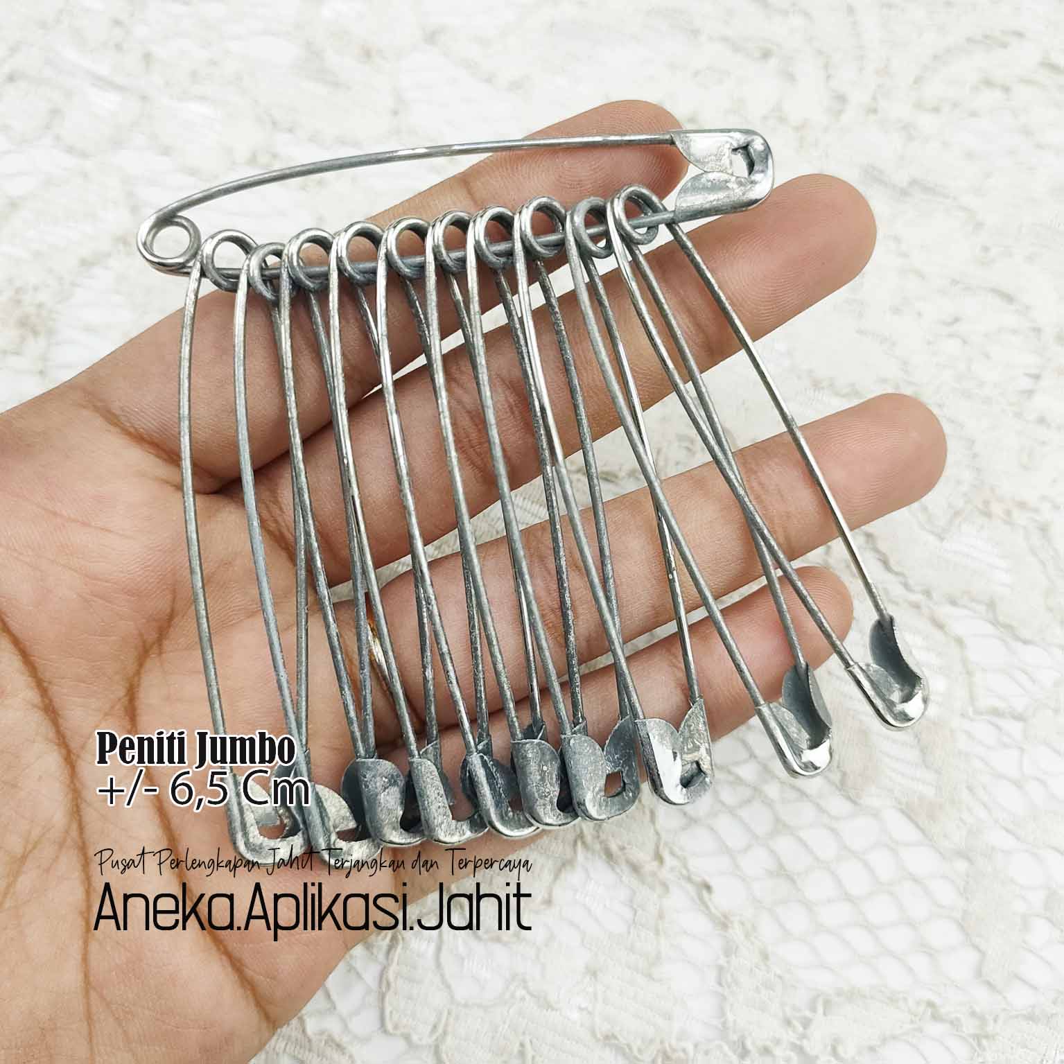 1 LUSIN PENITI JUMBO (12 BIJI) / JARUM PENITI JUMBO +/- 6,5 CM | Lazada ...