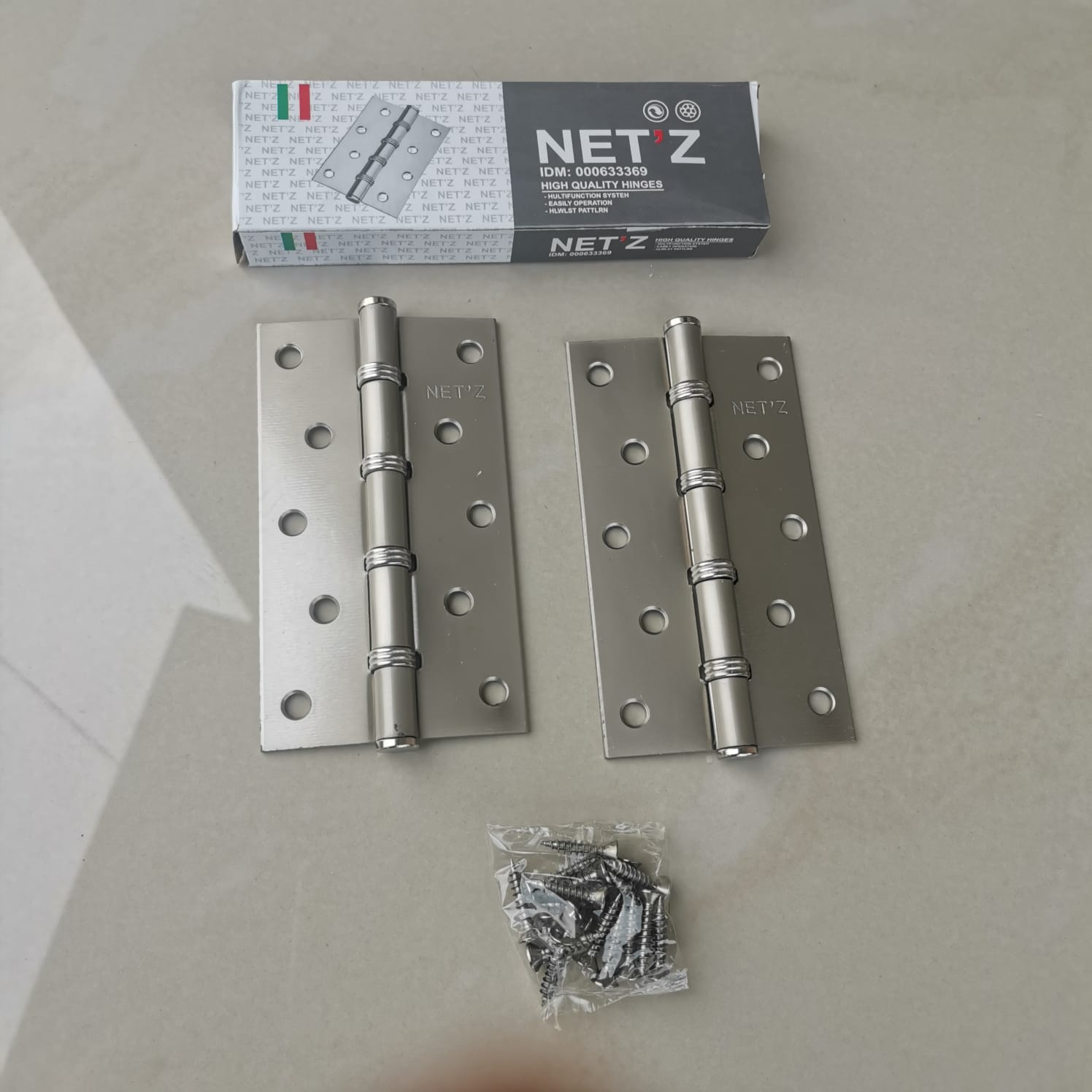 Paket 6 Pasang Engsel Pintu Kayu Engsel 5 Inci 5" Inch Tebal 2,5mm ...