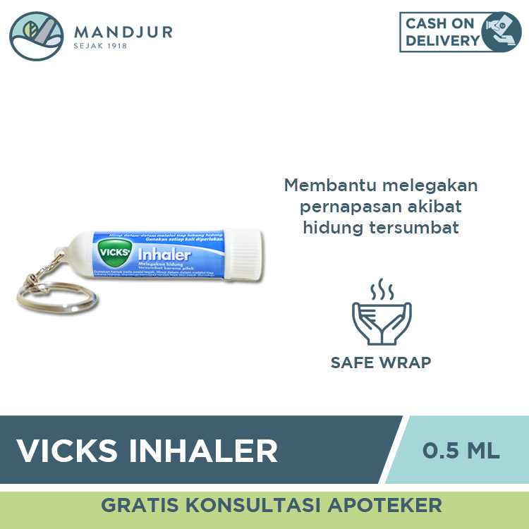 Vicks Inhaler - Pereda Hidung Tersumbat, Pilek, dan Flu | Lazada Indonesia