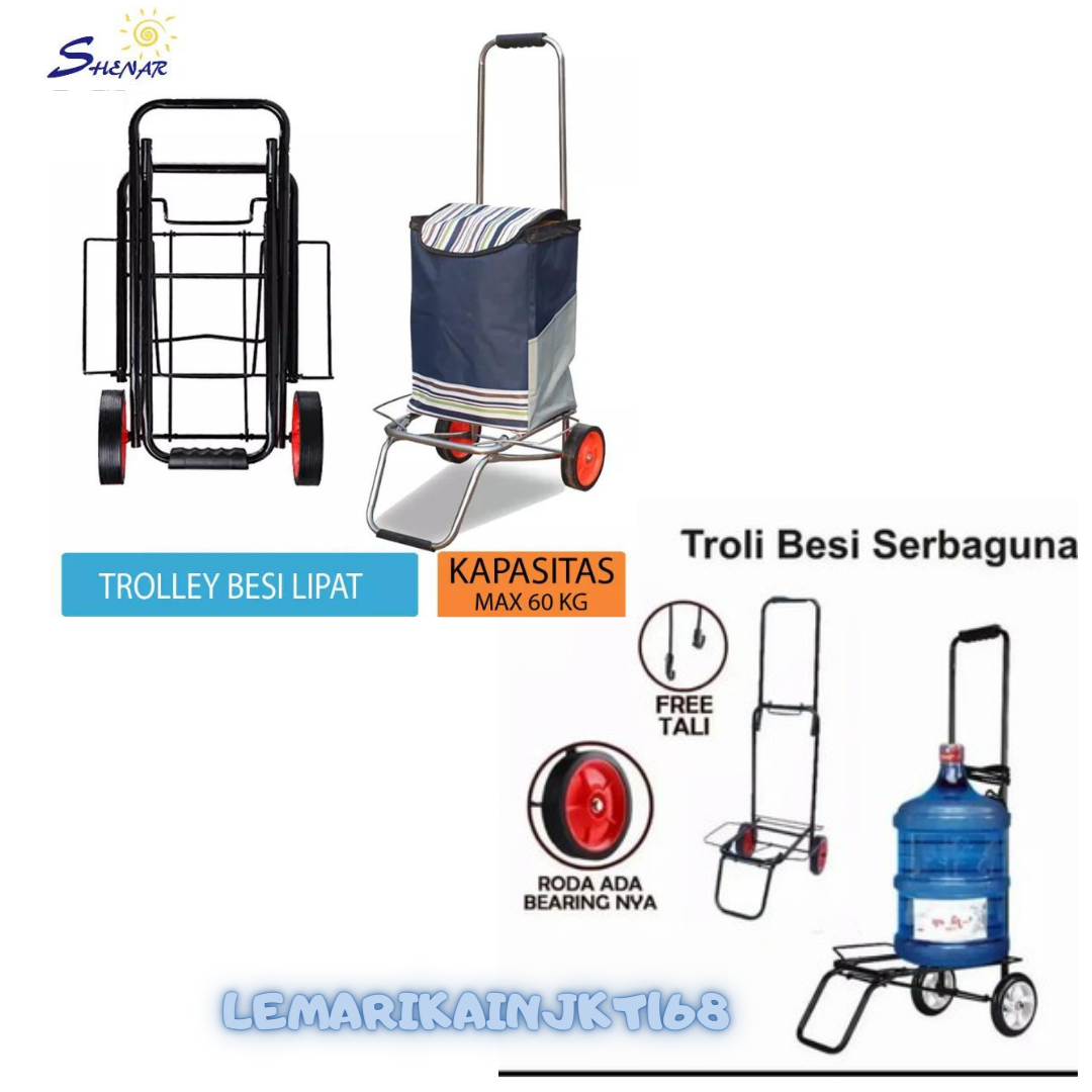 SHENAR Bisa COD- Troli Gas dengan roda| troli lipat bawa gas trolley ...