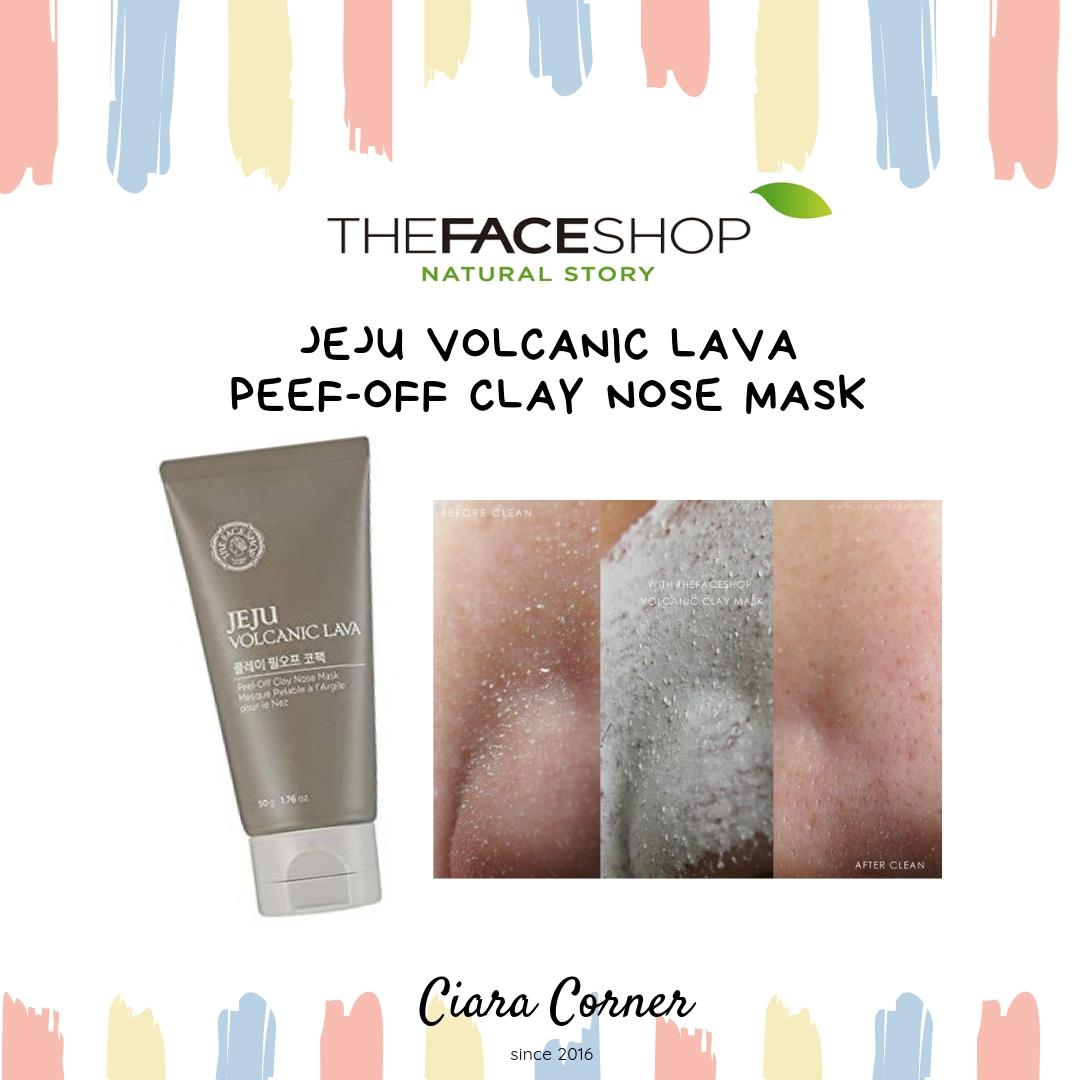 The Face Shop Jeju Volcanic Lava Peel-Off Clay Nose Mask | Lazada Indonesia
