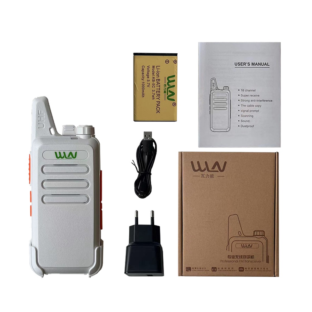 YOOGOO Walkie Talkie Dual Band Radio Komunikasi with Led HT WLN UHF Two ...