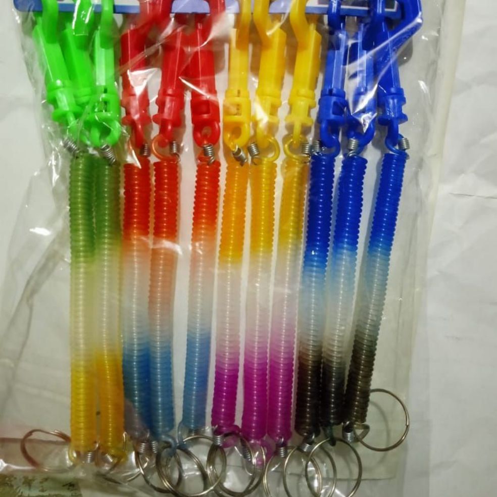 Gantungan Kunci Spiral / Per...Jika Ditarik Akan Jadi Panjang | Lazada ...