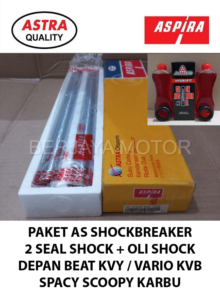 PAKET AS SHOCK BREAKER DEPAN VARIO 110 KARBU KVB BEAT KARBU KVY 2 SEAL ...