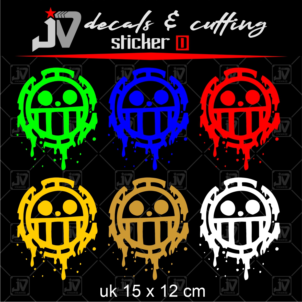 stiker logo one piece cutting sticker motor | Lazada Indonesia