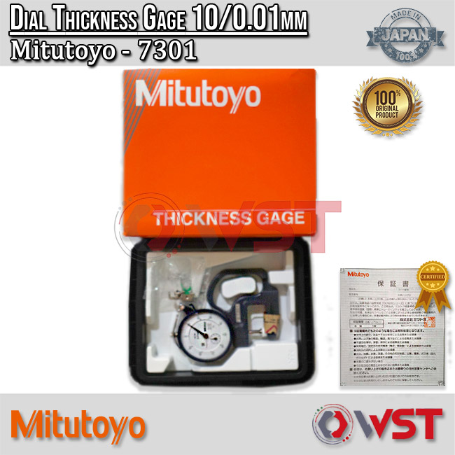 Mitutoyo Dial Thickness Gage 10/0.01mm 7301 | Lazada Indonesia