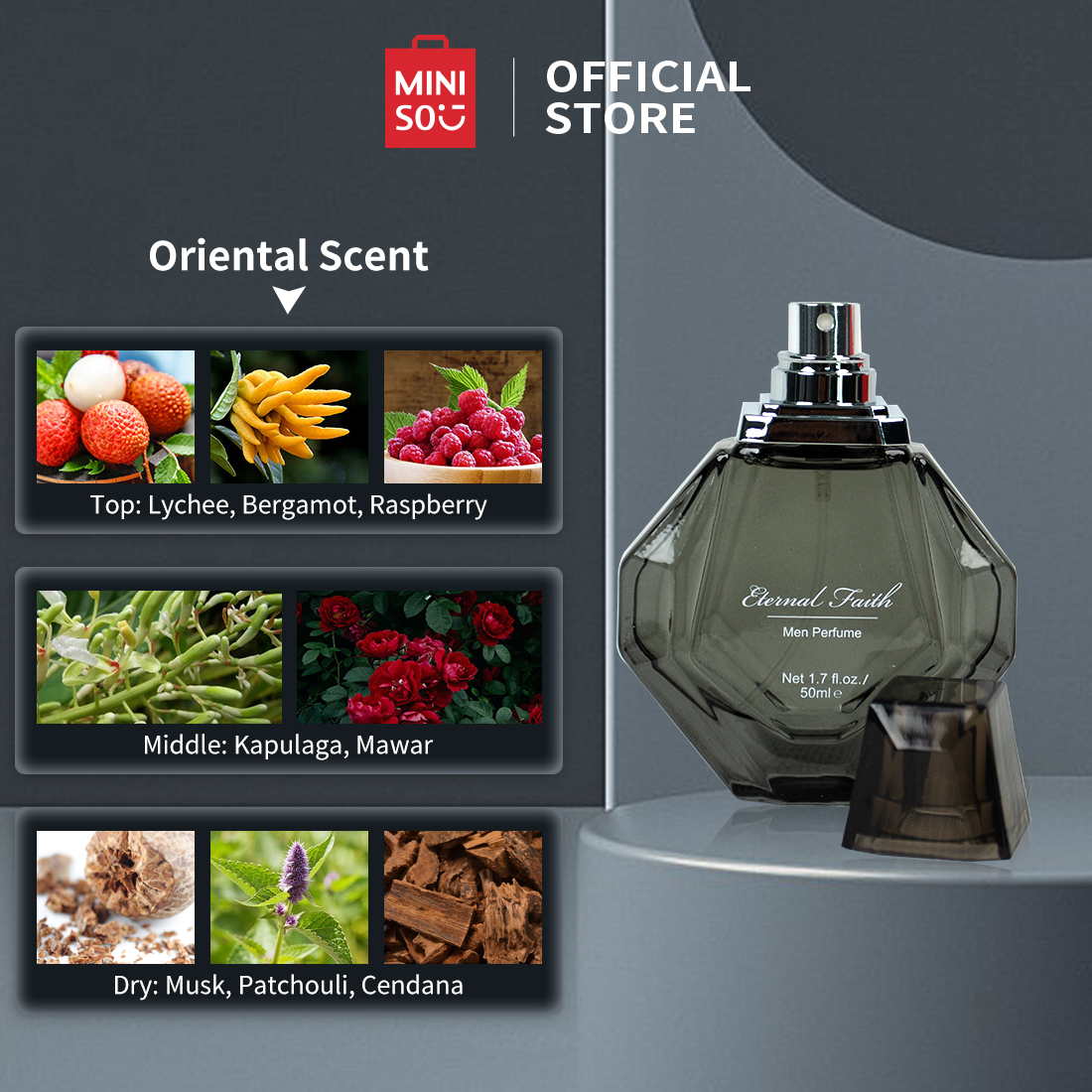 MINISO Parfum Pria 50ml Perfume Parfume EDT Enak Minyak Wangi Tahan ...