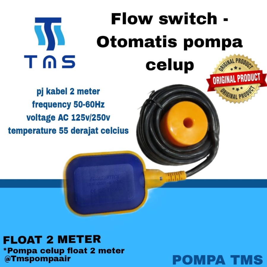 Float switch Floating Pompa Celup 2 METER switch Otomatis Float pompa ...