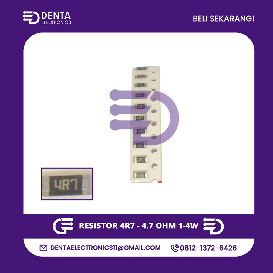 RESISTOR 4R7 - 4.7 OHM 1/4W SMD1206 | Lazada Indonesia
