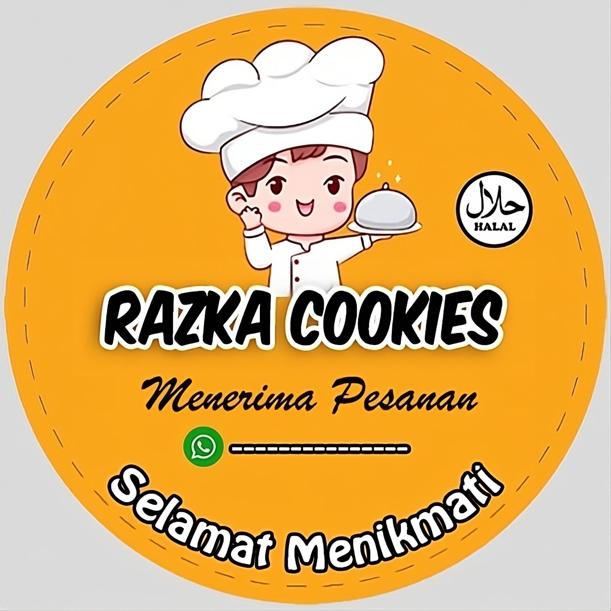 Cetak Sticker Glossy Cromo Desain Cowo Imut - Cetak Label Kemasan Nama ...