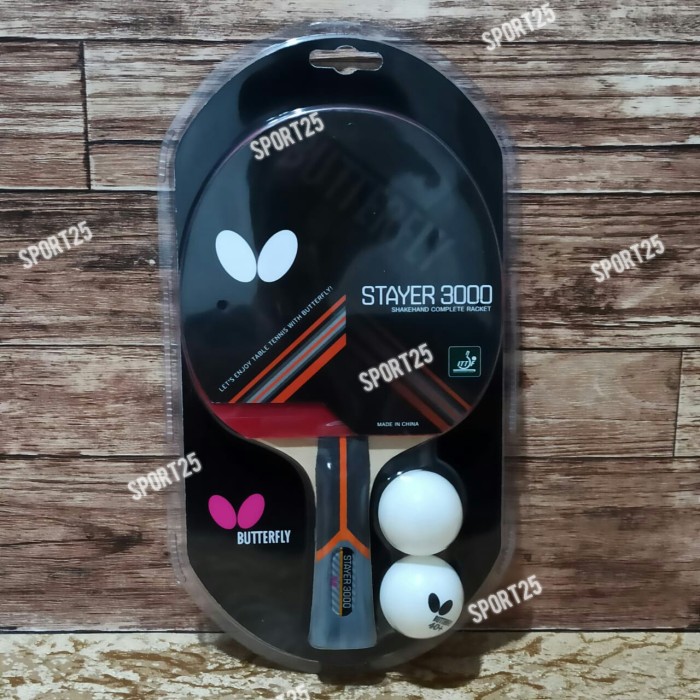 Bat / Bet Pingpong Butterfly Stayer 3000 ORIGINAL | Lazada Indonesia